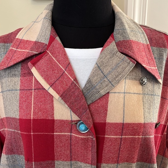 Pendleton | Jackets & Coats | Vintage Womens Pendleton 49er Shirt Jacket With Upcycled Button ...